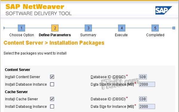 SAP Content & Cache Server Installation Steps